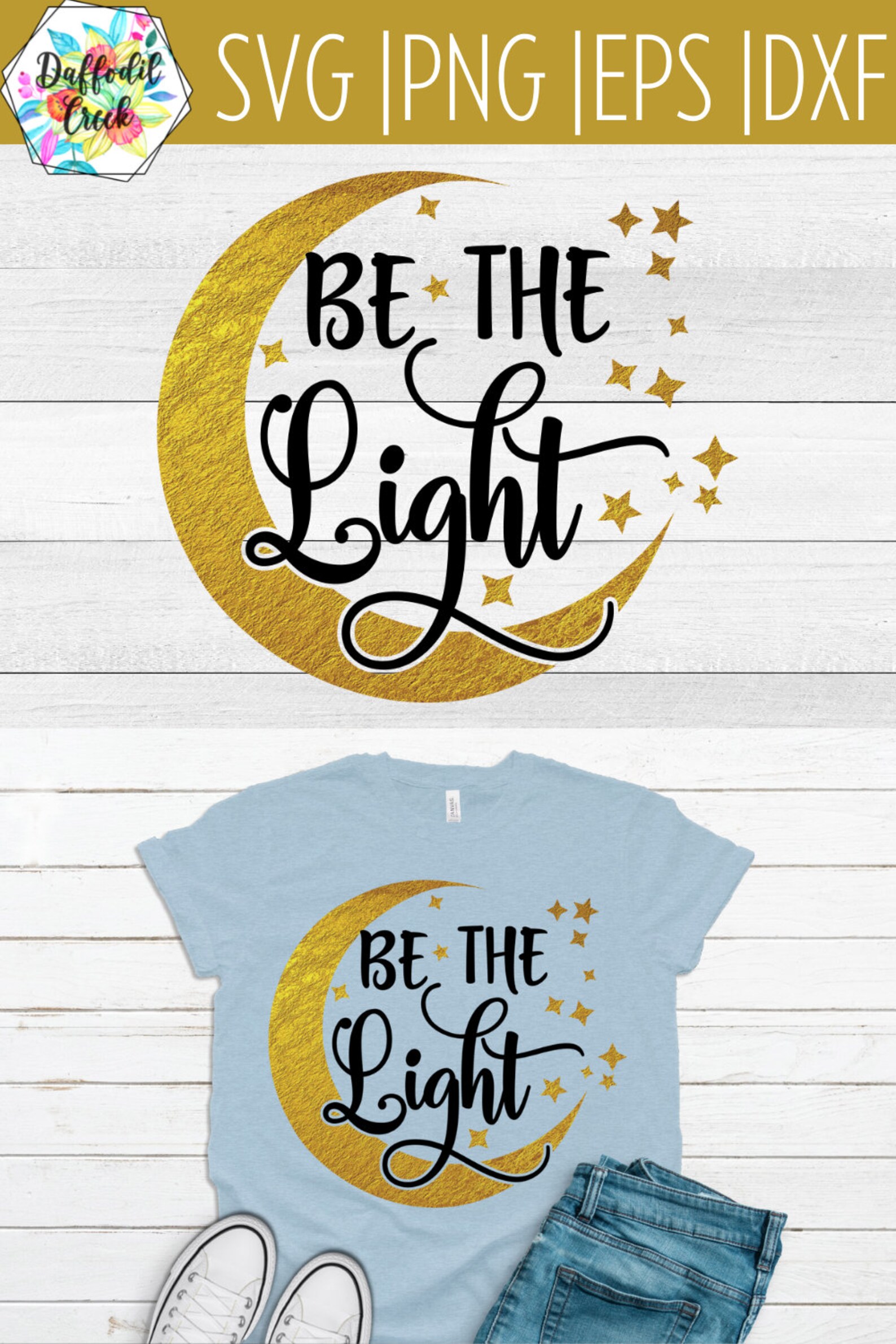Be the Light SVG Scripture SVG Moon SVG - Etsy
