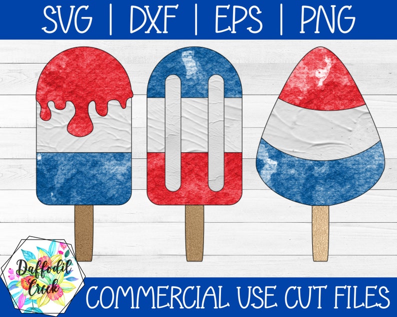 Fourth of July SVG Patriotic Popsicle SVG Ice Cream SVG - Etsy