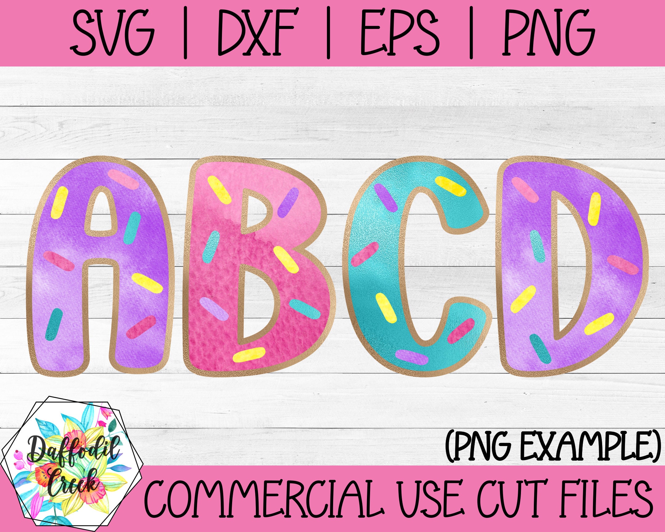 Donut Letters SVG | Donut Birthday | Donut Alphabet SVG - Etsy