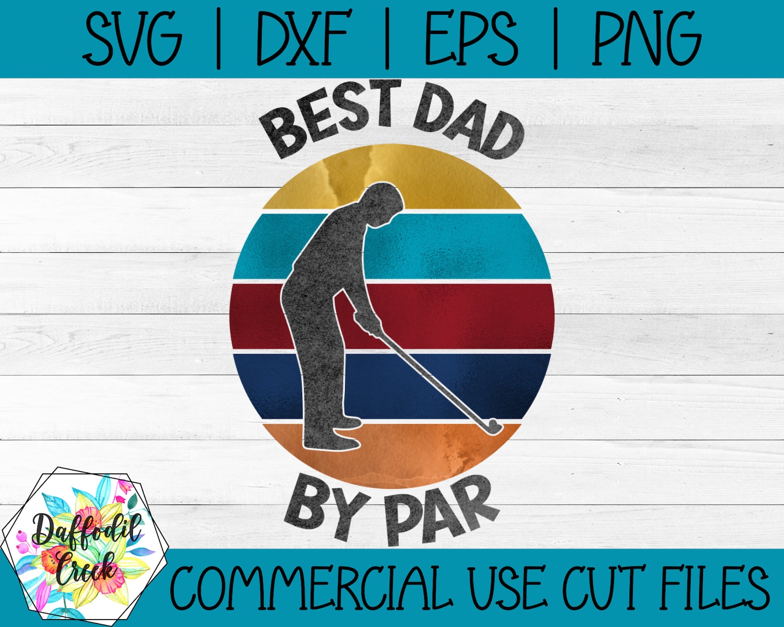 Best Dad by Par SVG Father's Day SVG Dad Golf SVG - Etsy
