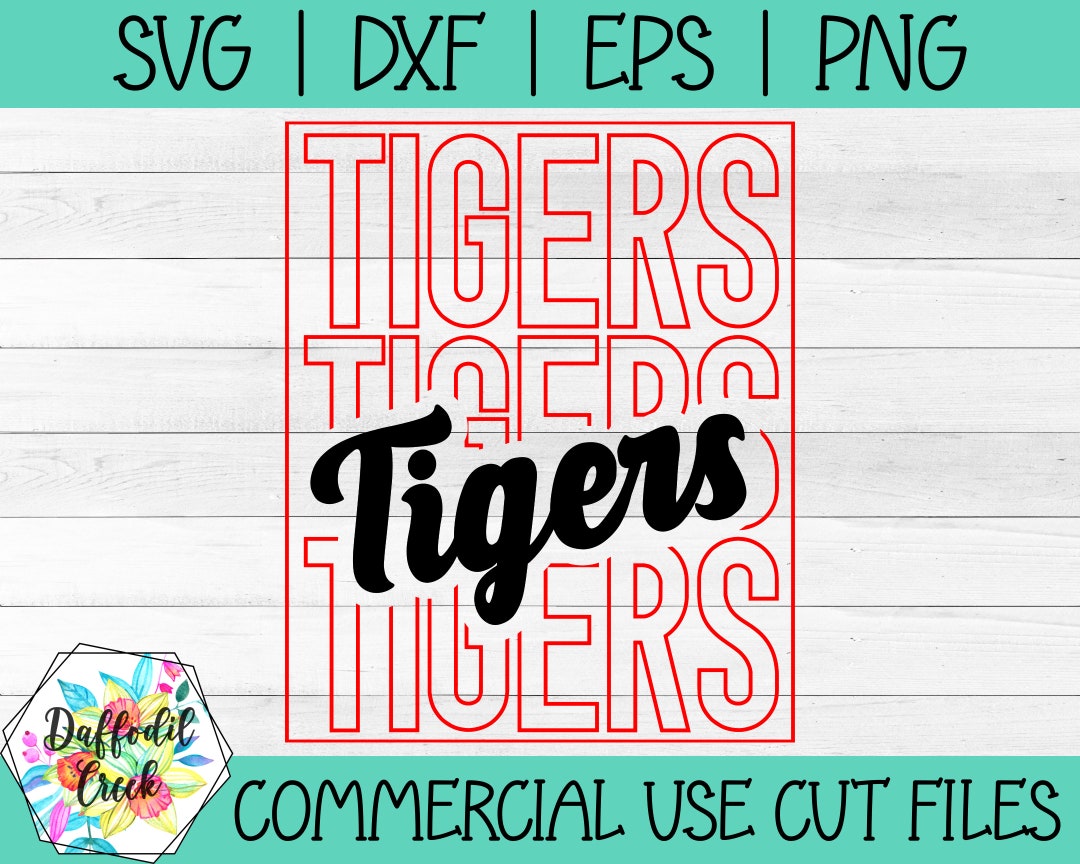 Tiger School SVG, School Spirit Design, Tiger Sports SVG - Etsy
