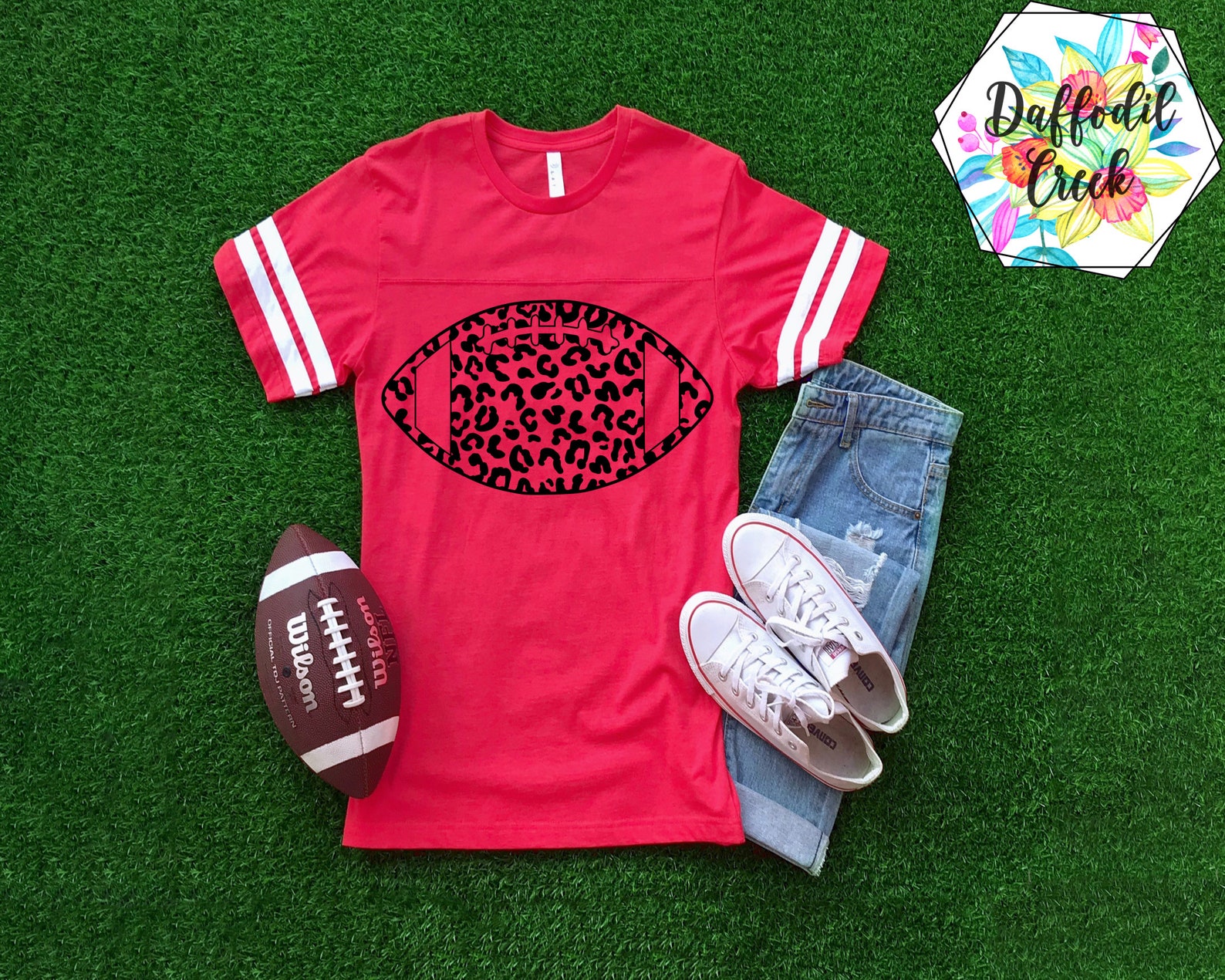 Leopard Football SVG Cheetah Print SVG Football SVG - Etsy