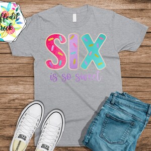 Six is so Sweet SVG Donut Birthday 6th Birthday SVG - Etsy