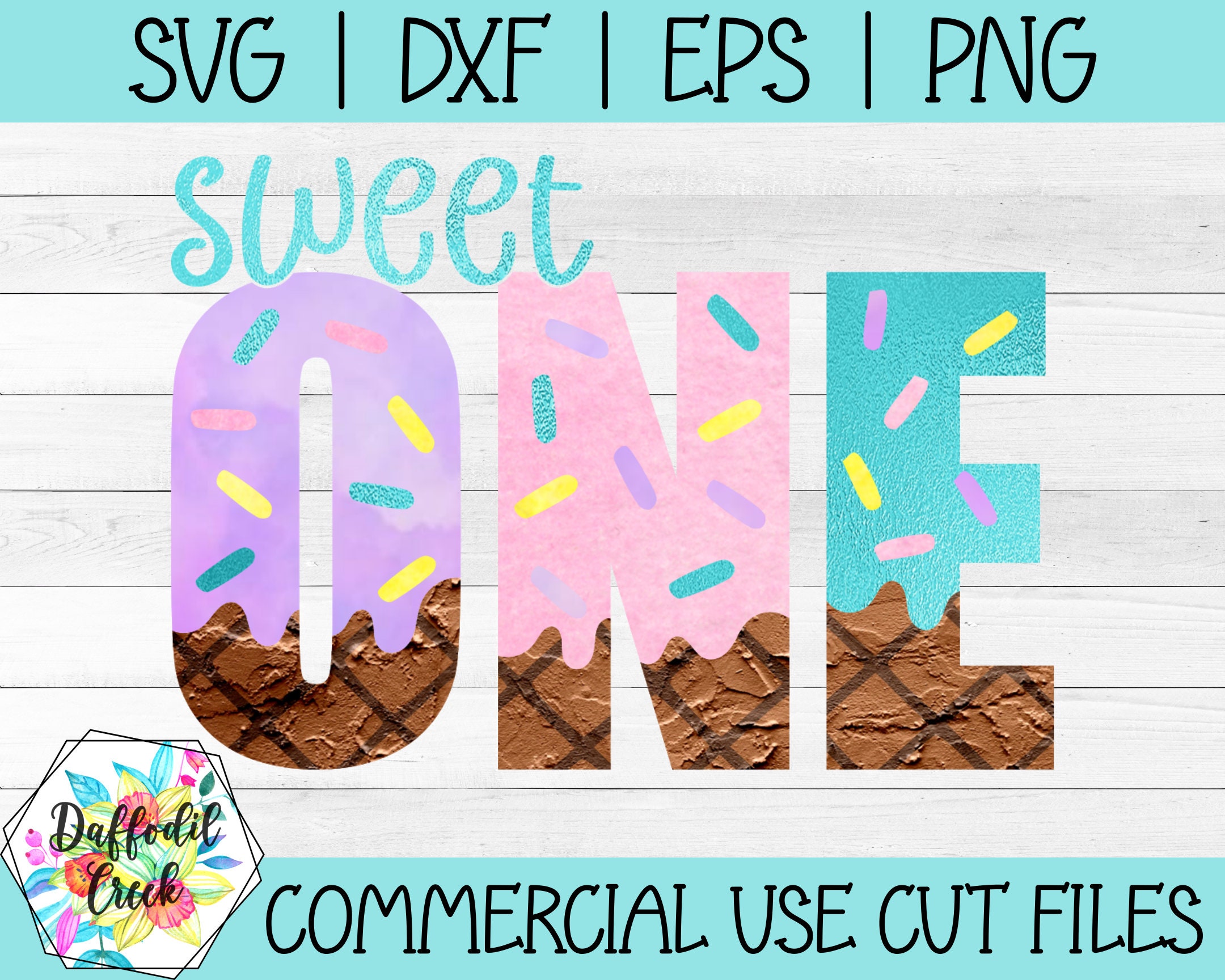 Sweet One SVG Ice Cream Birthday First Birthday SVG - Etsy Canada