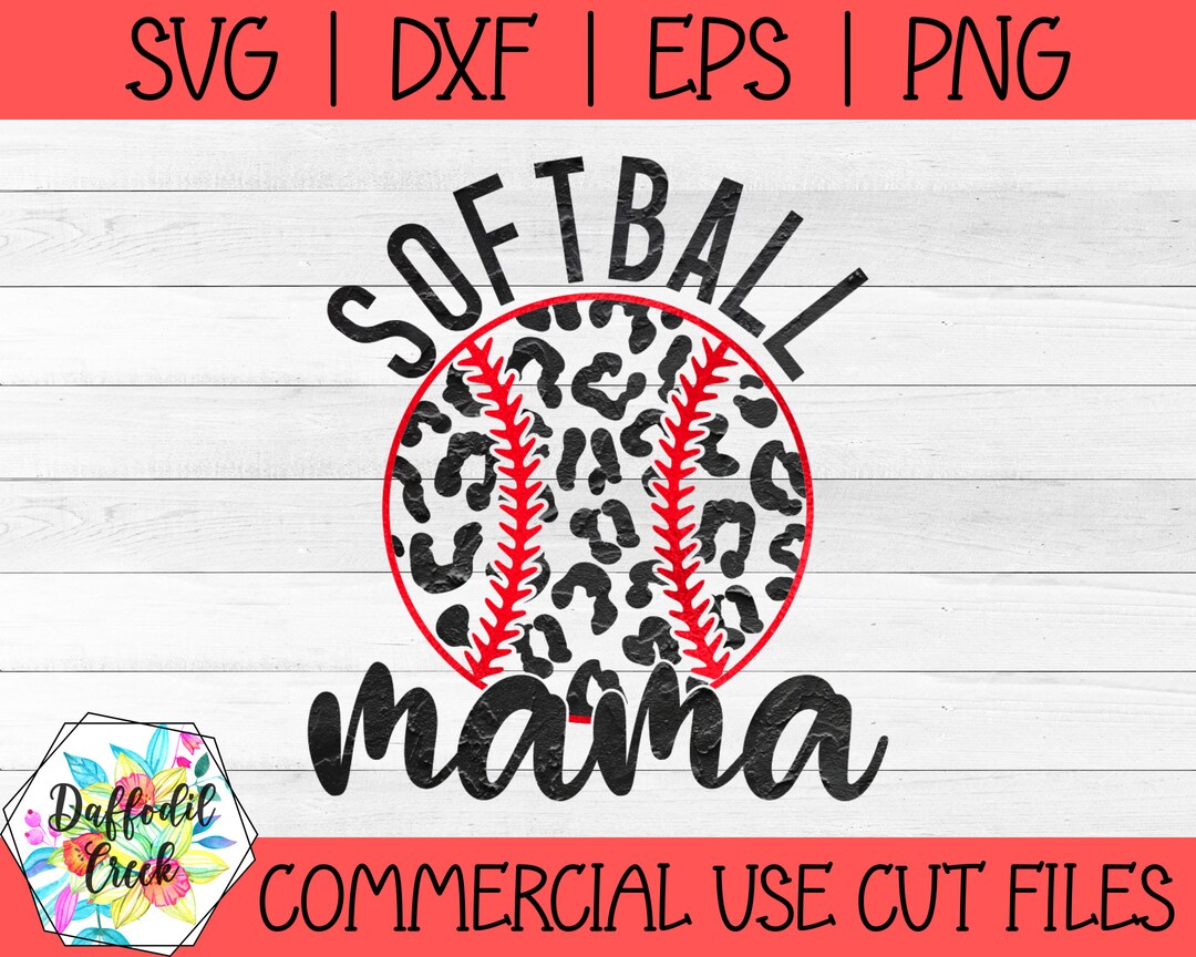 Softball SVG Leopard Print SVG Softball Mom SVG Cheetah Print Svg - Etsy