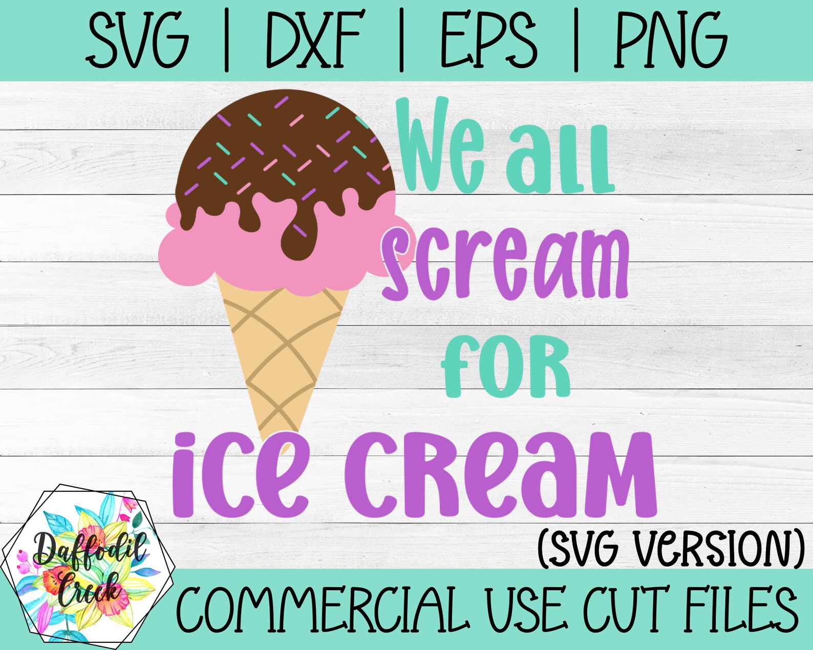 We All Scream for Ice Cream SVG Kids Summer Shirt Ice - Etsy