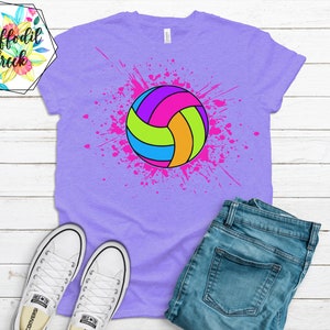 Splatter Volleyball SVG | Volleyball Mom SVG | Colorful Volleyball SVG ...
