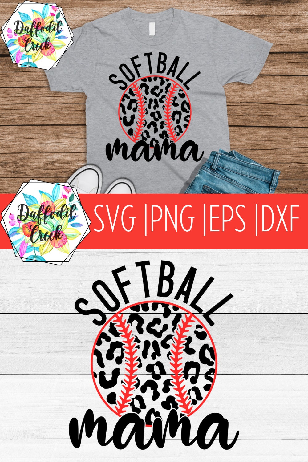 Softball SVG Leopard Print SVG Softball Mom SVG Cheetah - Etsy