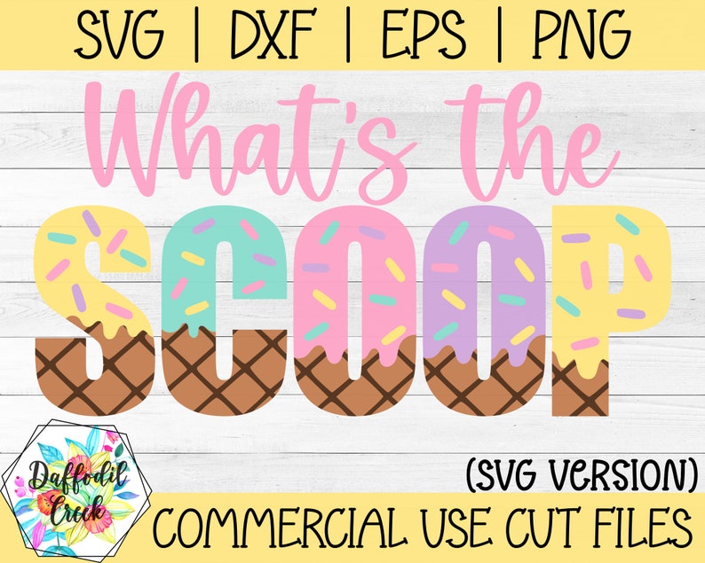 What's the Scoop SVG | Ice Cream SVG | Gender Reveal SVG - Etsy