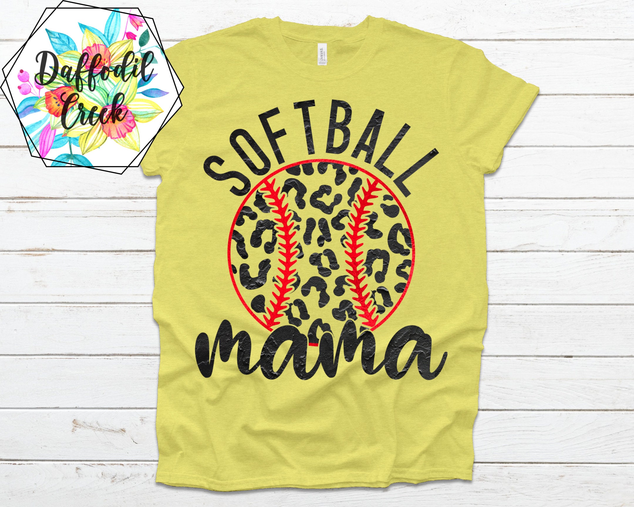 Softball SVG Leopard Print SVG Softball Mom SVG Cheetah - Etsy