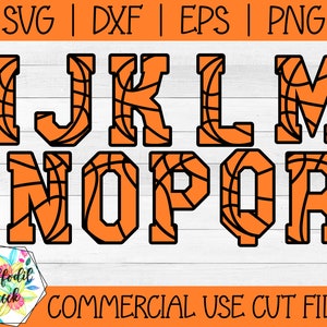 Basketball Letters SVG Basketball Alphabet SVG Varsity Letters SVG - Etsy