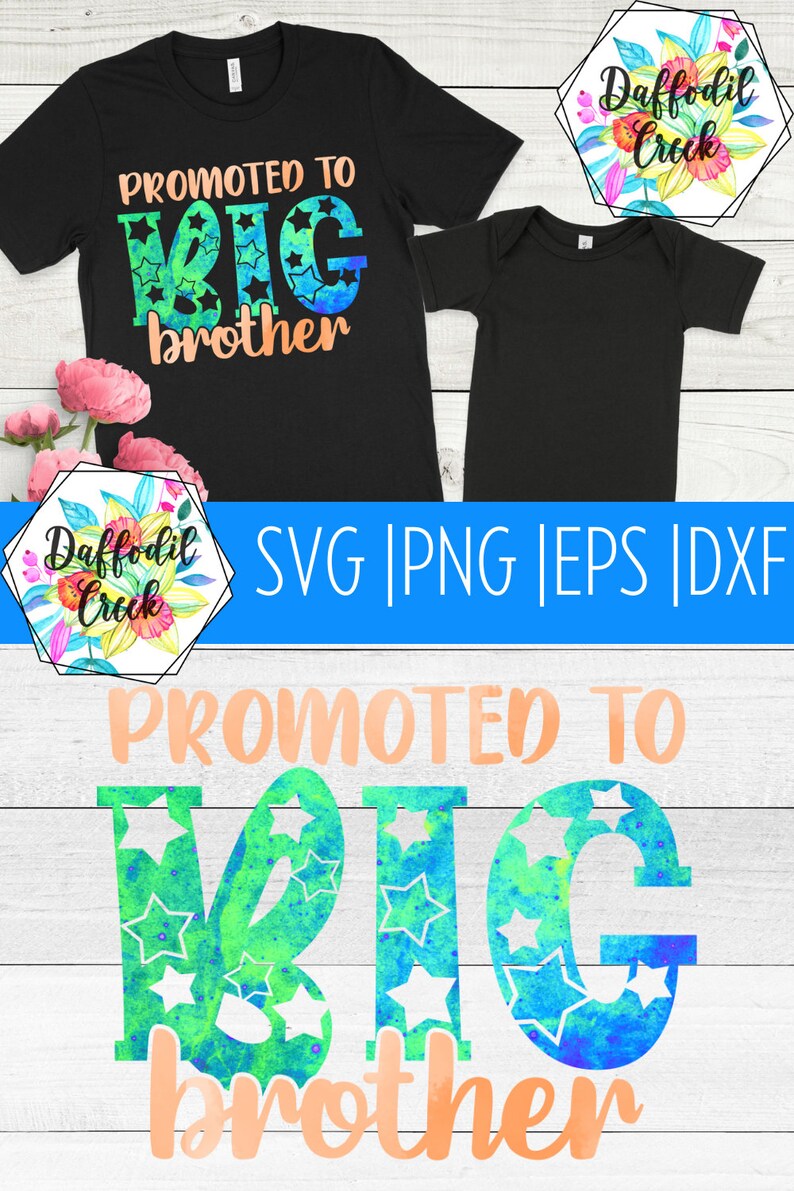 Promoted to Big Brother SVG Big Brother Gift Big Bro Shirt - Etsy