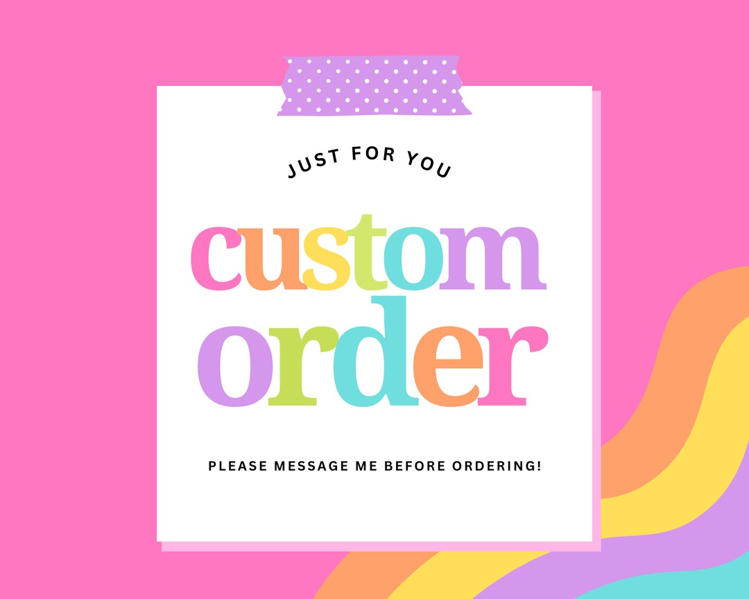 Custom SVG | Custom Order SVG | Message Before Ordering - Etsy