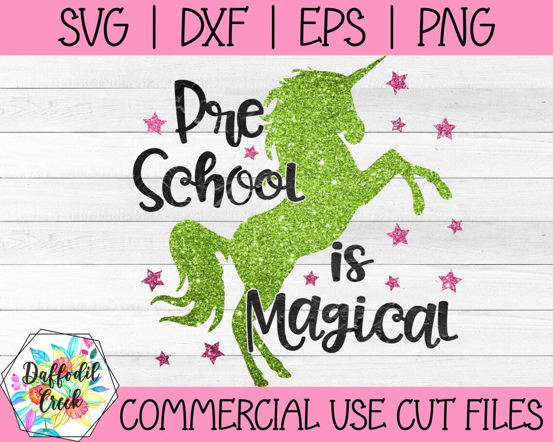 Preschool is Magical SVG Unicorn SVG Girls Back to School - Etsy