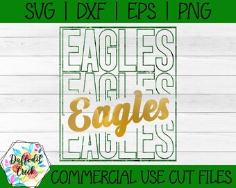 Eagle Mascot Svg School Mascot Eagle Svg File Digital File School ...
