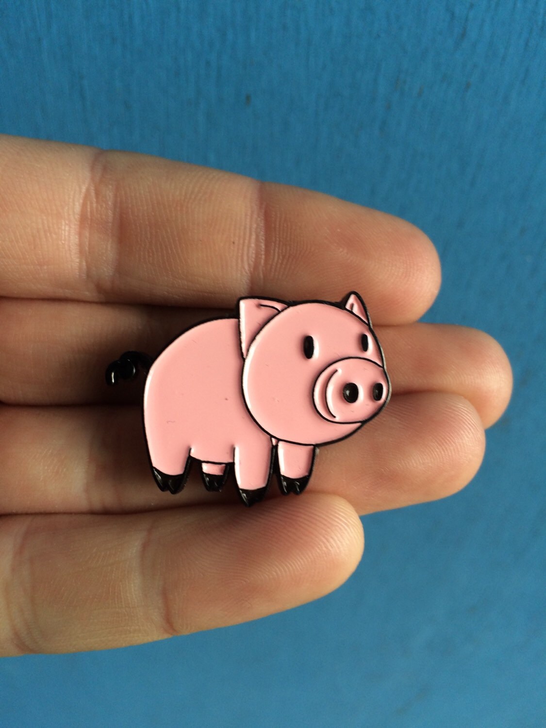 Cartoon Pig Hard Enamel Pin Badge | Etsy