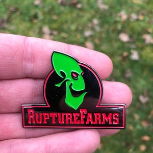ODDWORLD: ABE'S ODDYSEE - Rupture Farms Logo Enamel Metal Pin Badge - Etsy