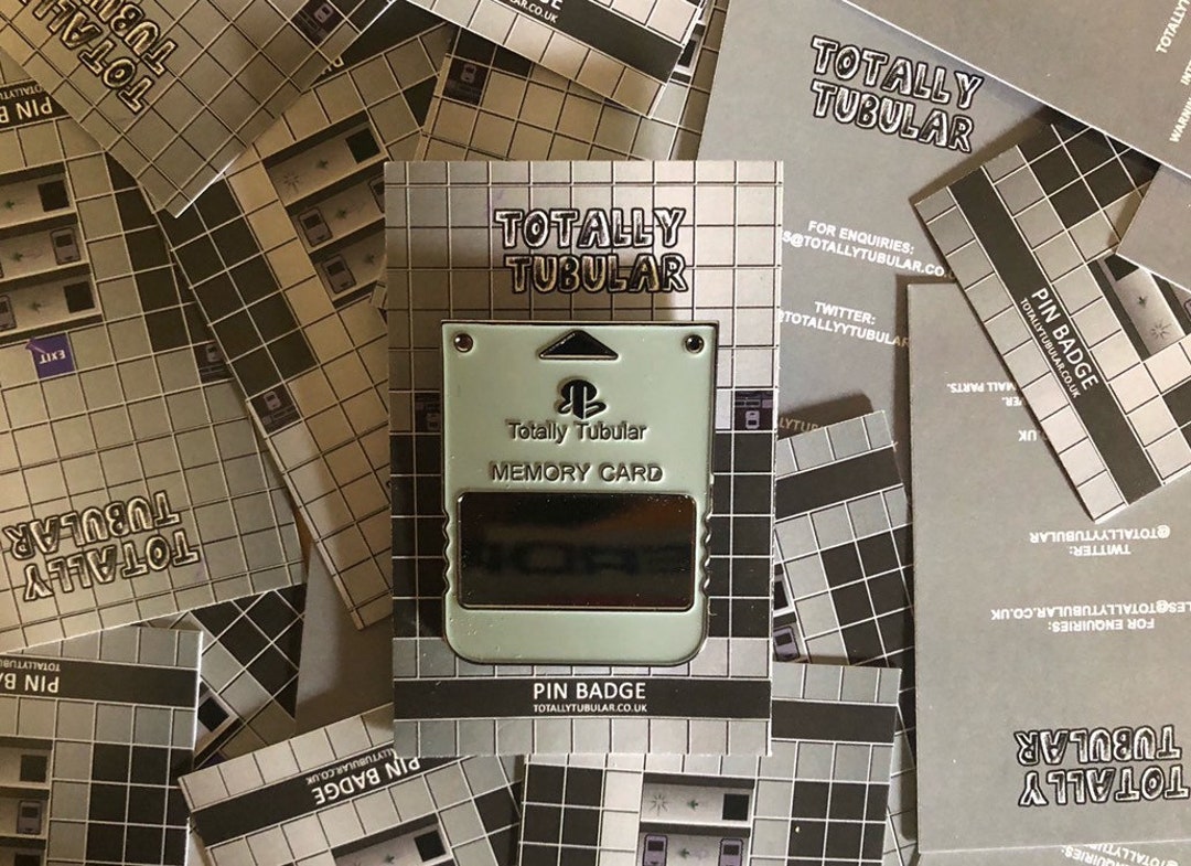 Totally Tubular PSONE Memory Card Enamel Pin Badge - Etsy UK