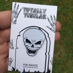 Cool Skull Hard Enamel Pin Badge too Much Death - Etsy