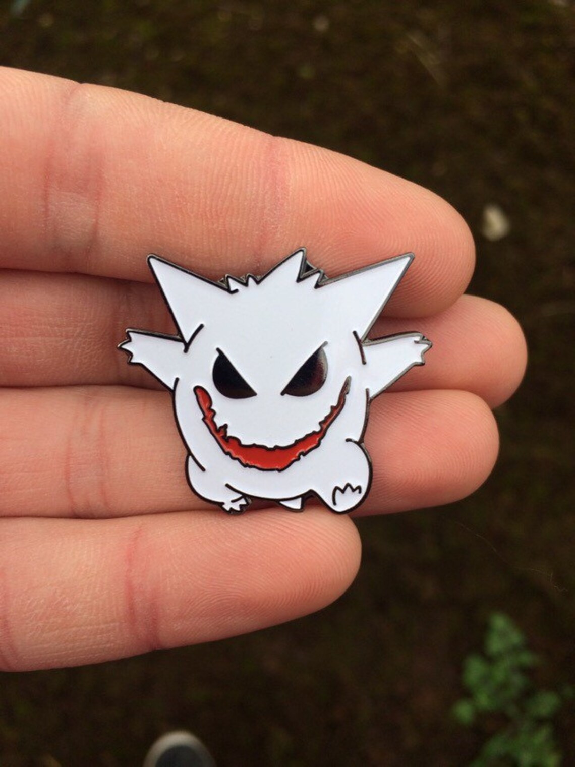 POKEMON X the DARK KNIGHT Jengar (gengar and the Joker) Enamel Pin ...