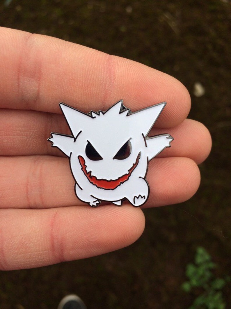 POKEMON X the DARK KNIGHT Jengar (gengar and the Joker) Enamel Pin ...