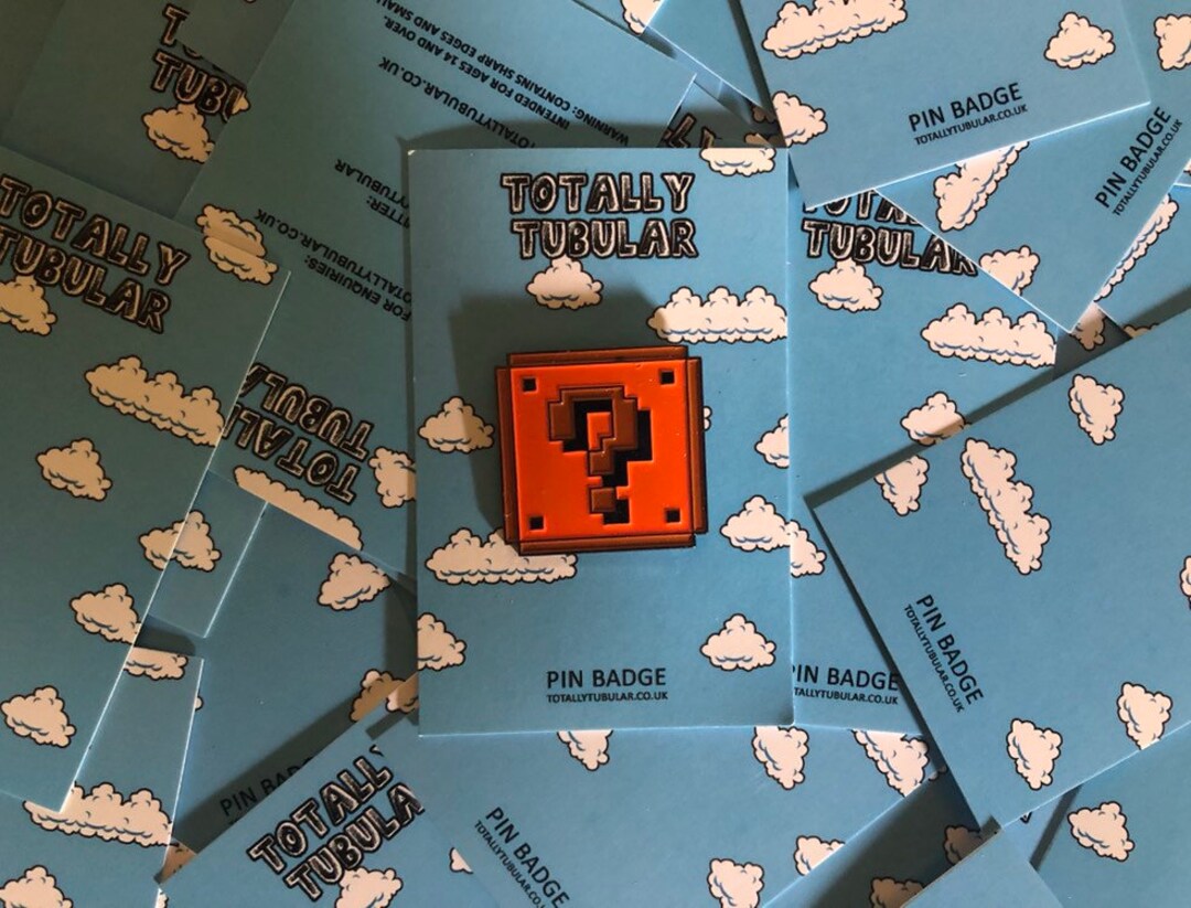 Super Mario Bros. Question Mark Brick/ Block Hard Enamel Pin - Etsy