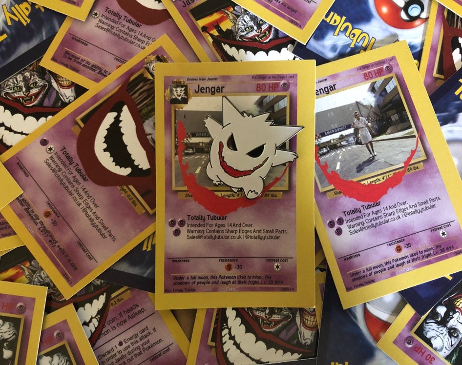 POKEMON X the DARK KNIGHT Jengar (gengar and the Joker) Enamel Pin ...