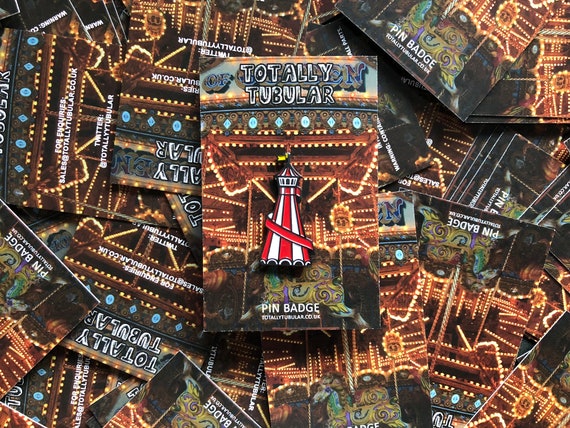Helter Skelter slide Fair Ground Enamel Pin Badge | Etsy