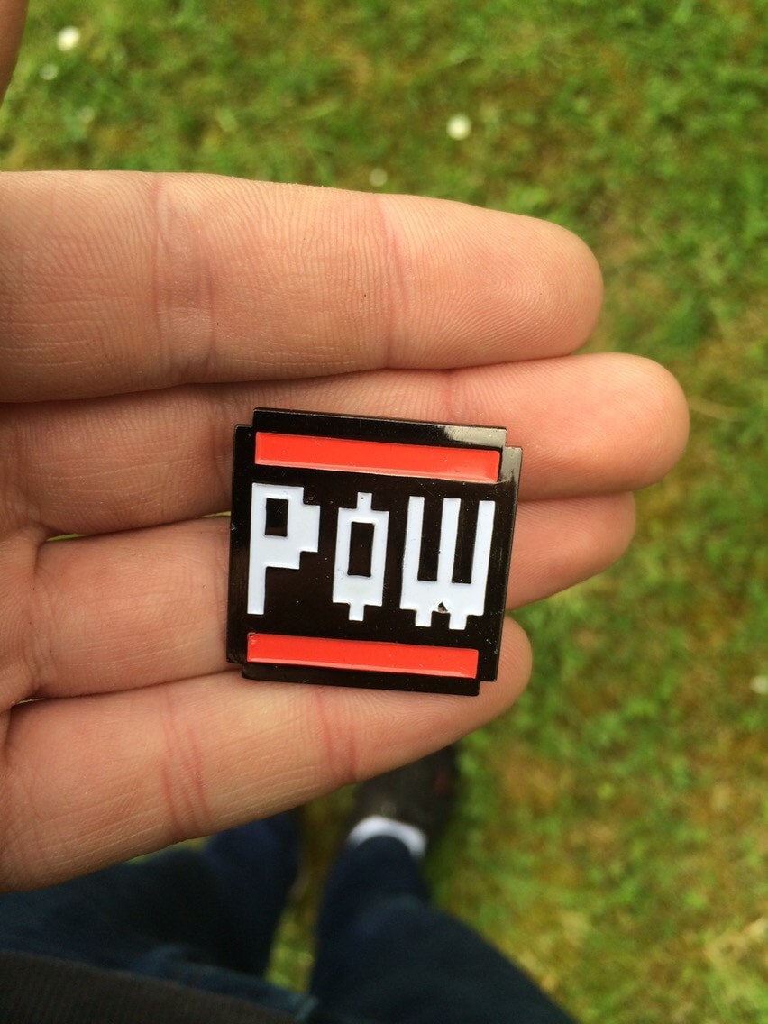 Super Mario Bros. POW Block Hard Enamel Pin Badge - Etsy
