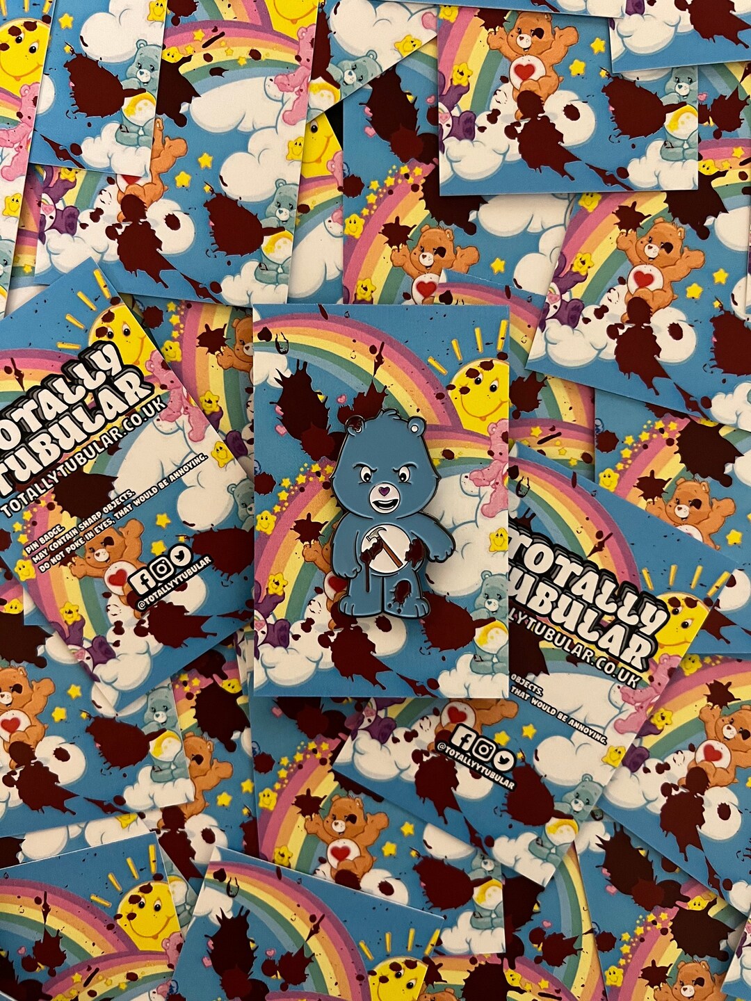 Intensive Care Bear Build Er Bear Edition Soft Enamel Metal Pin Badge