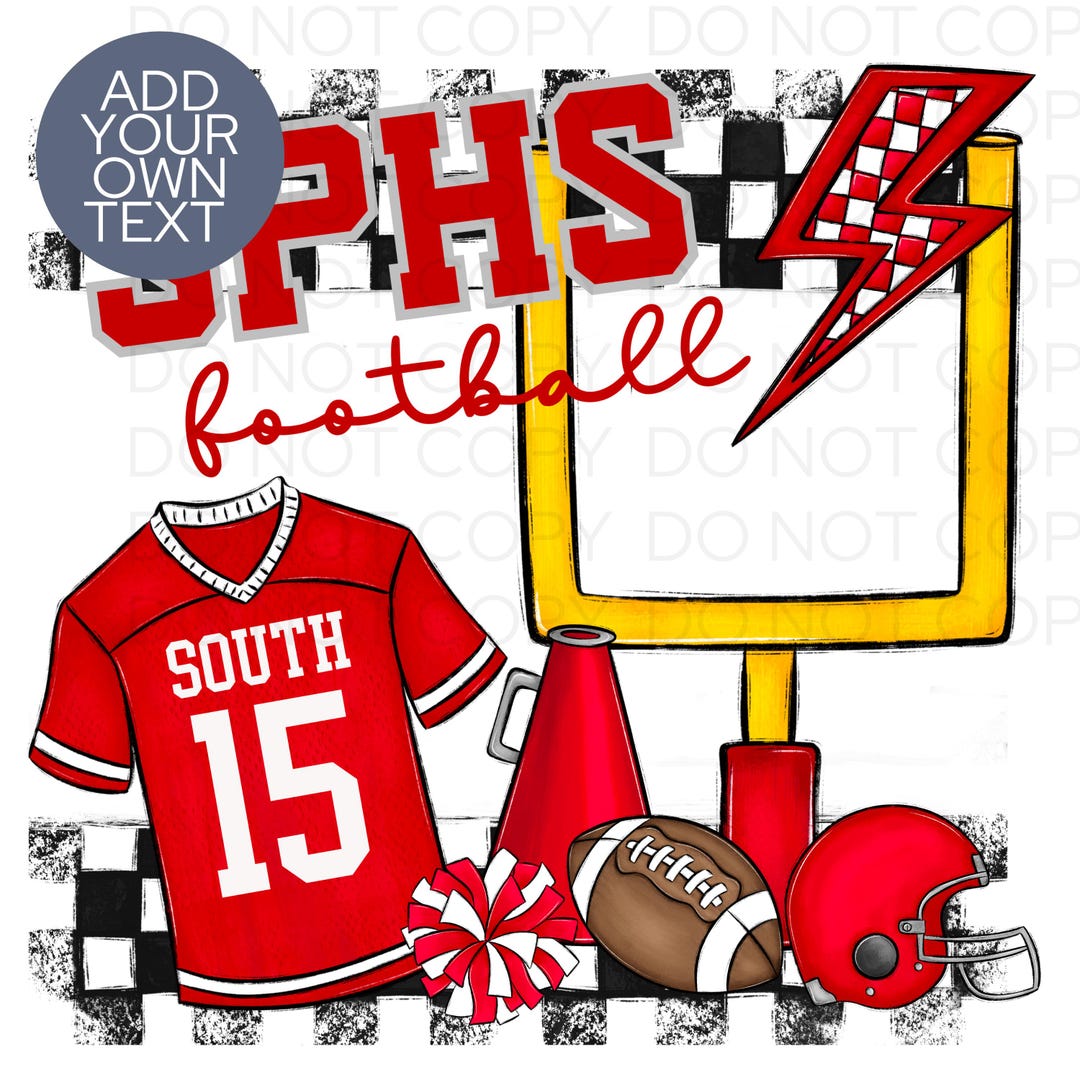 High School Football Png, Football Tshirt Design, Vintage Design ...