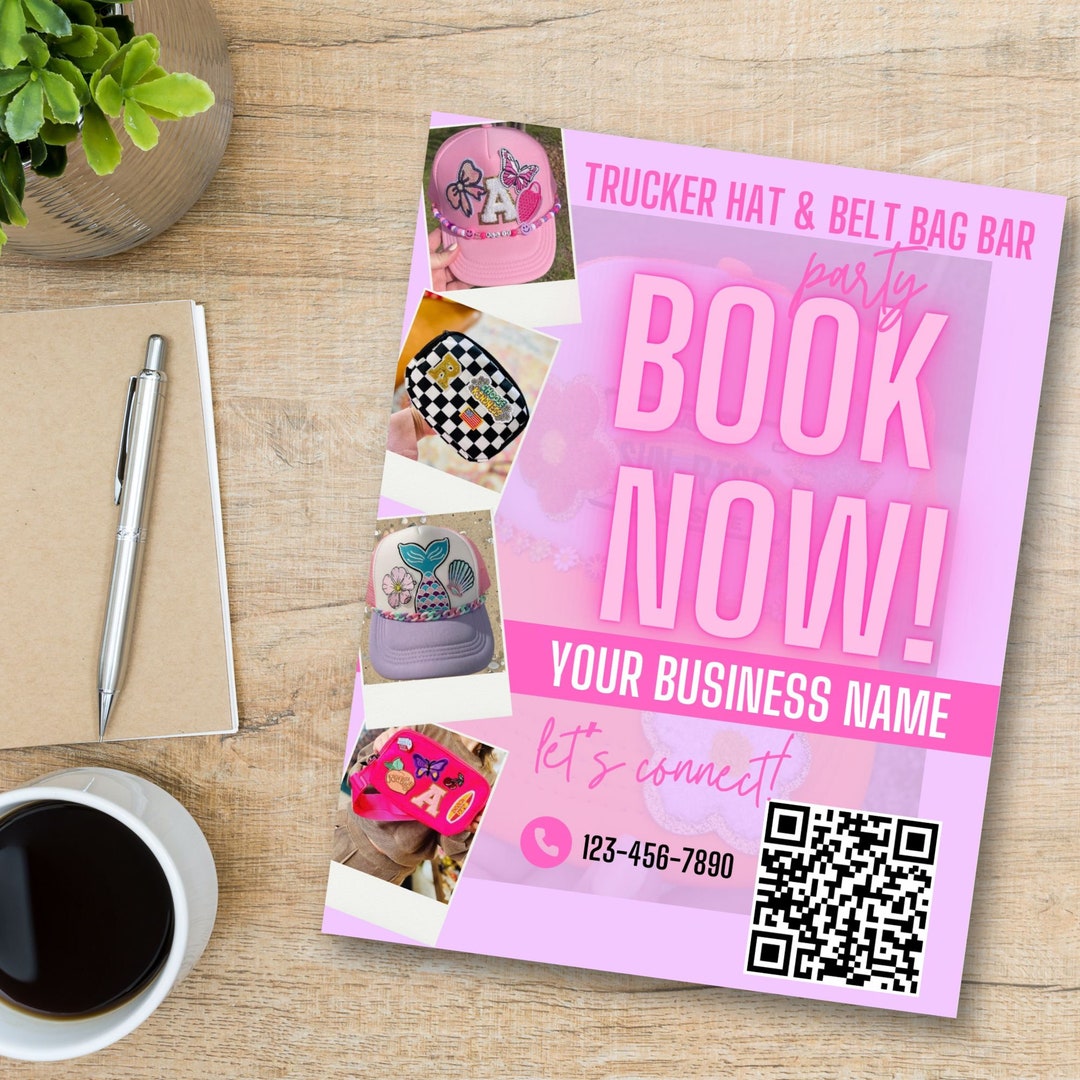 Trucker Hat Bar Belt Bag Party Flyer, Birthday Party Booking, Private ...