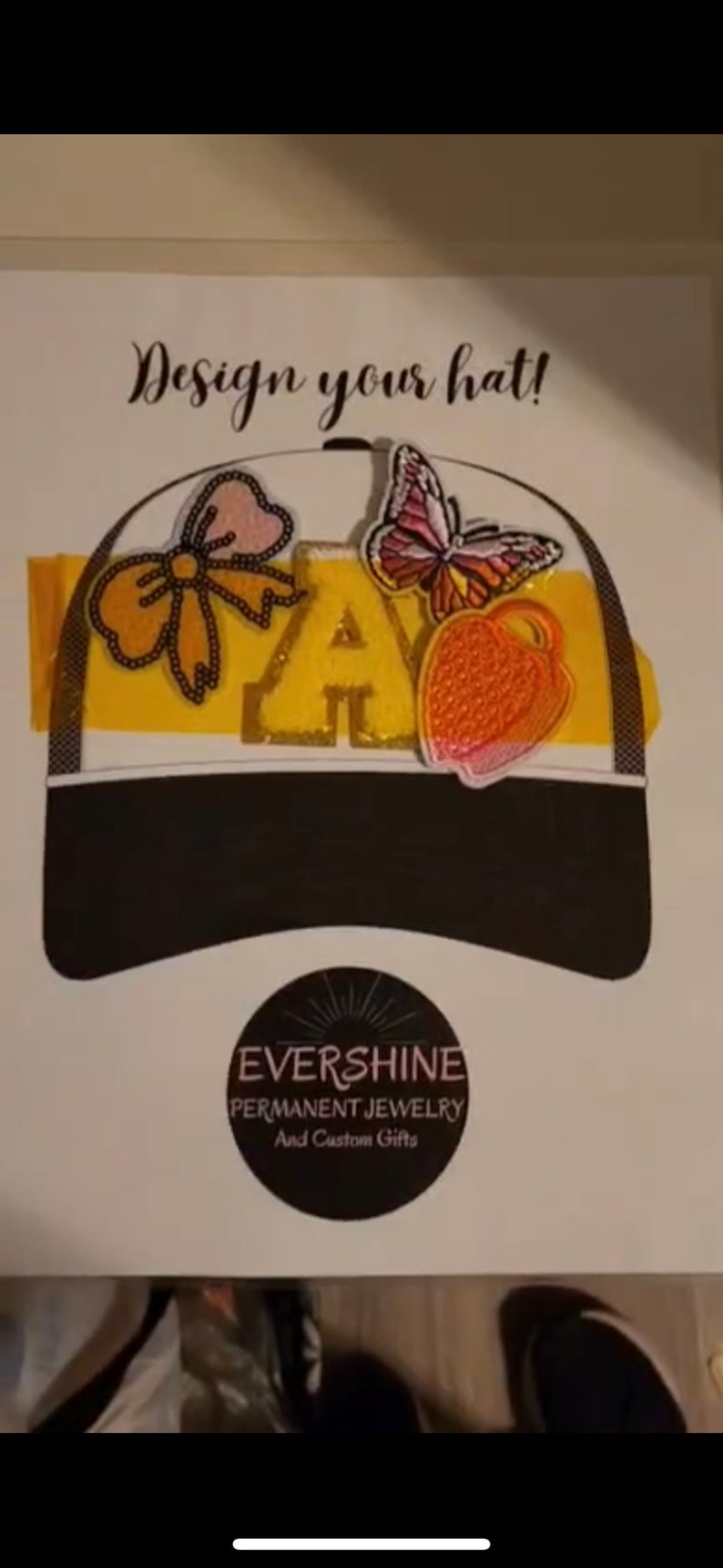 Trucker Hat Design Patch Layout for Trucker Hat Bar PRINTABLE - Etsy