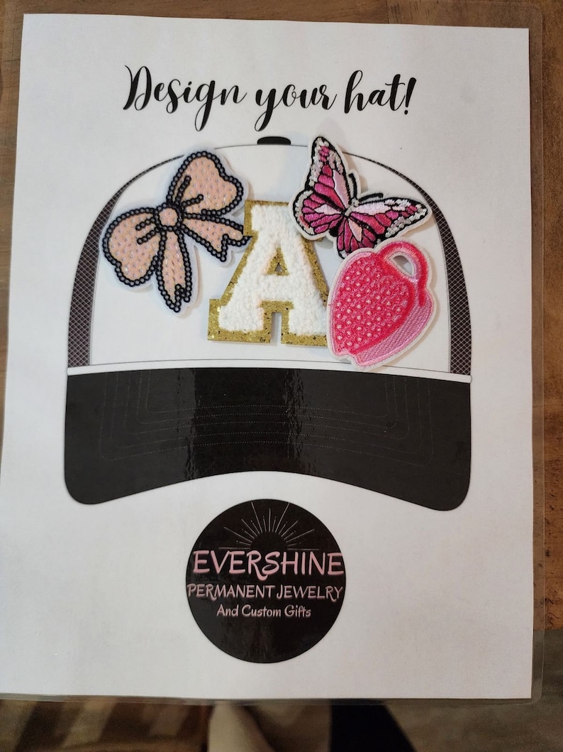 Trucker Hat Design Patch Layout for Trucker Hat Bar PRINTABLE - Etsy