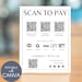 Scan to Pay Template, QR Code Sign, Minimal Design, Small Business ...