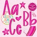 Colorful Doodle Font Png Bundle, Bright Doodle Letters A-Z, Fun Teacher ...