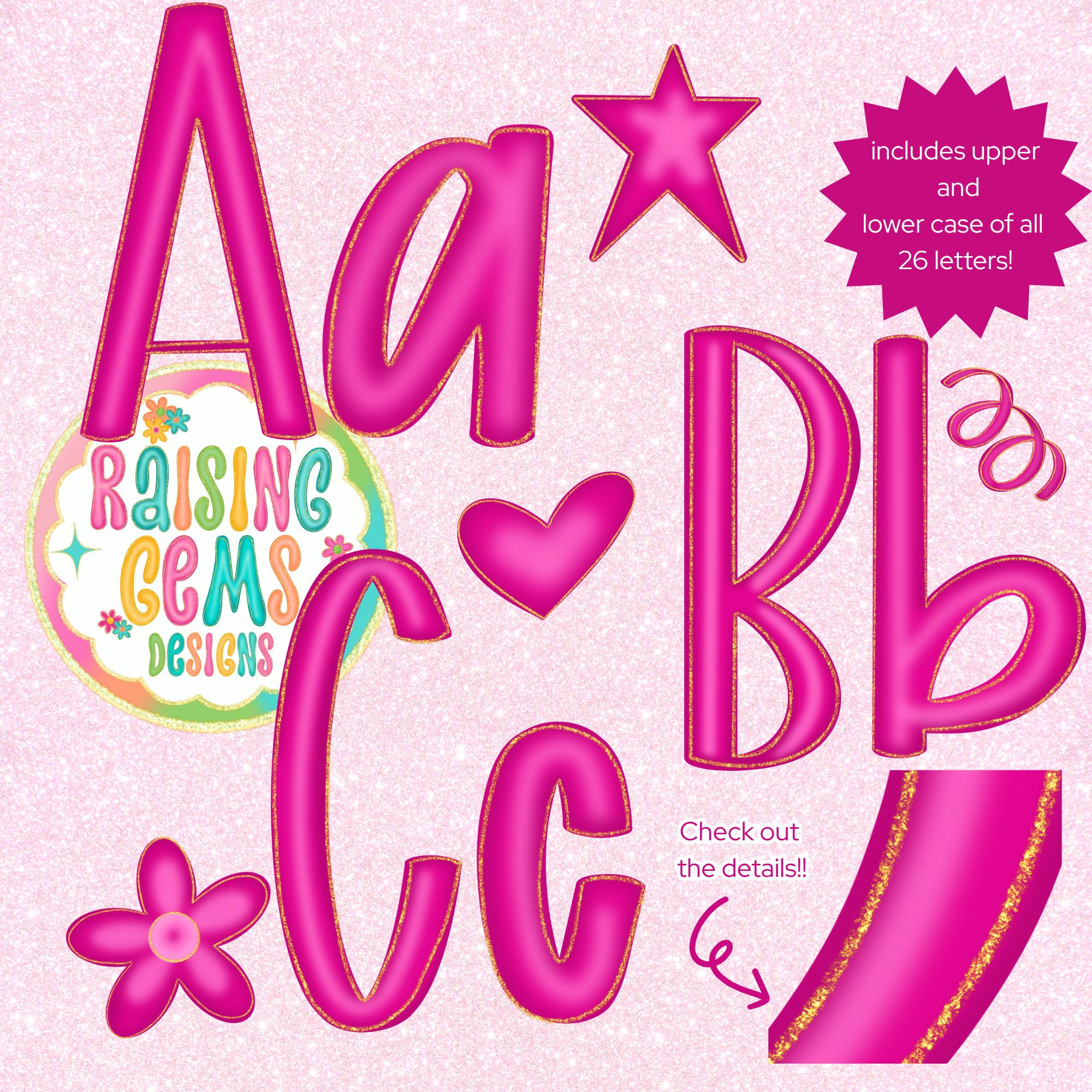 Colorful Doodle Font Png Bundle, Bright Doodle Letters A-Z, Fun Teacher ...