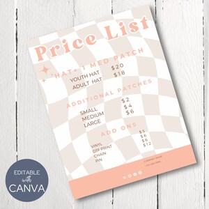 Sign Bundle for Trucker Hat Bar Checker Design, QR Code Scan to Pay ...