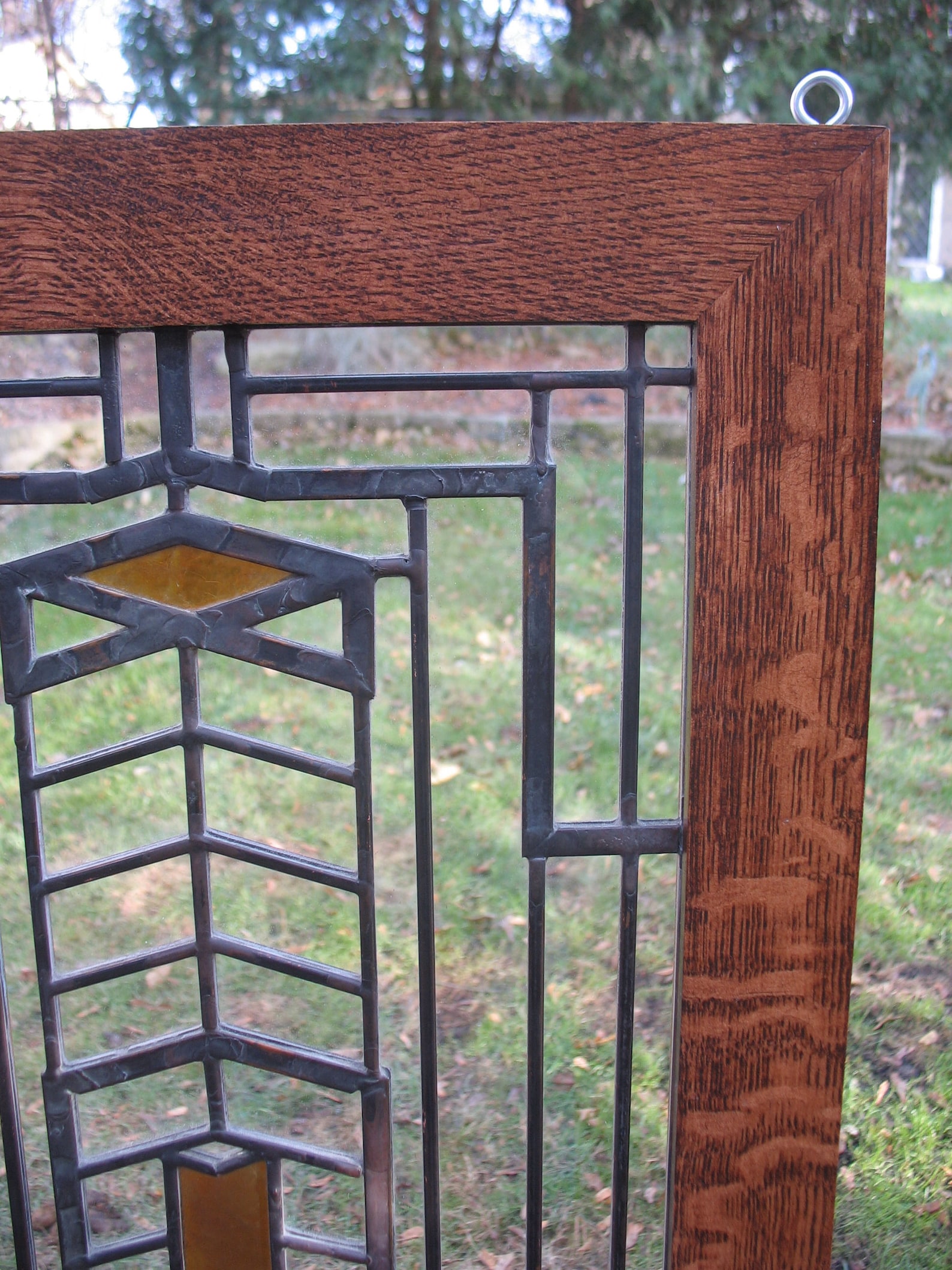 Prairie Style Stained Glass Window - Etsy