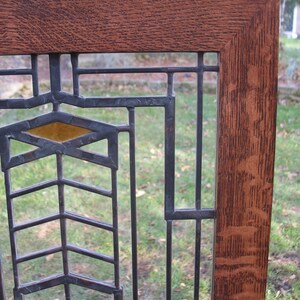 Prairie Style Stained Glass Window - Etsy