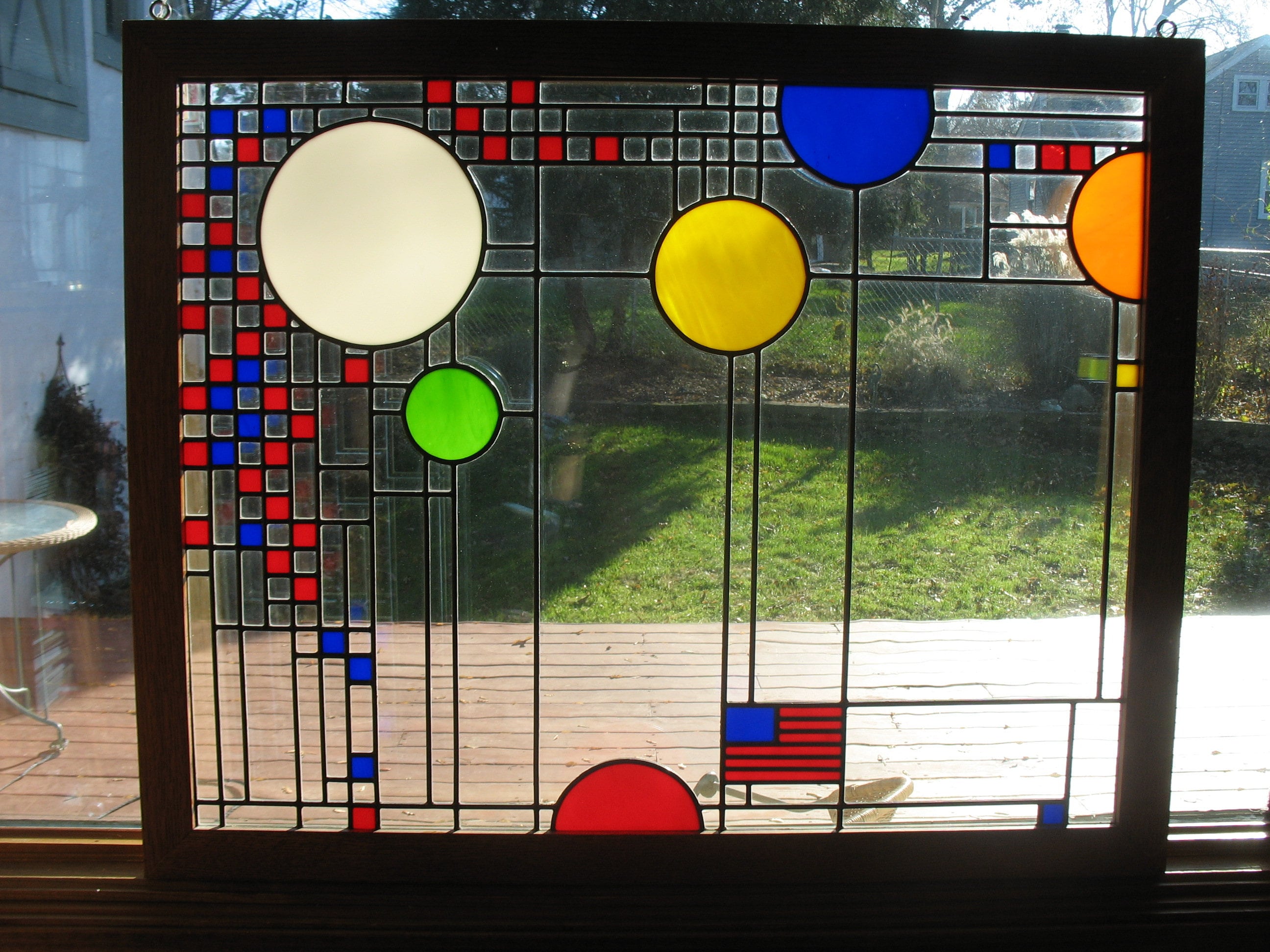 Prairie Style Stained Glass Window - Etsy