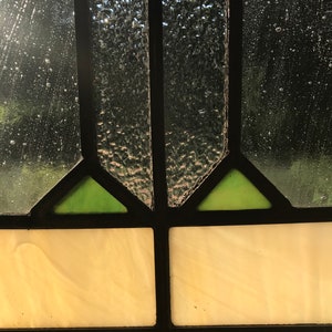 Craftsman Style Stained Glass Window - Etsy