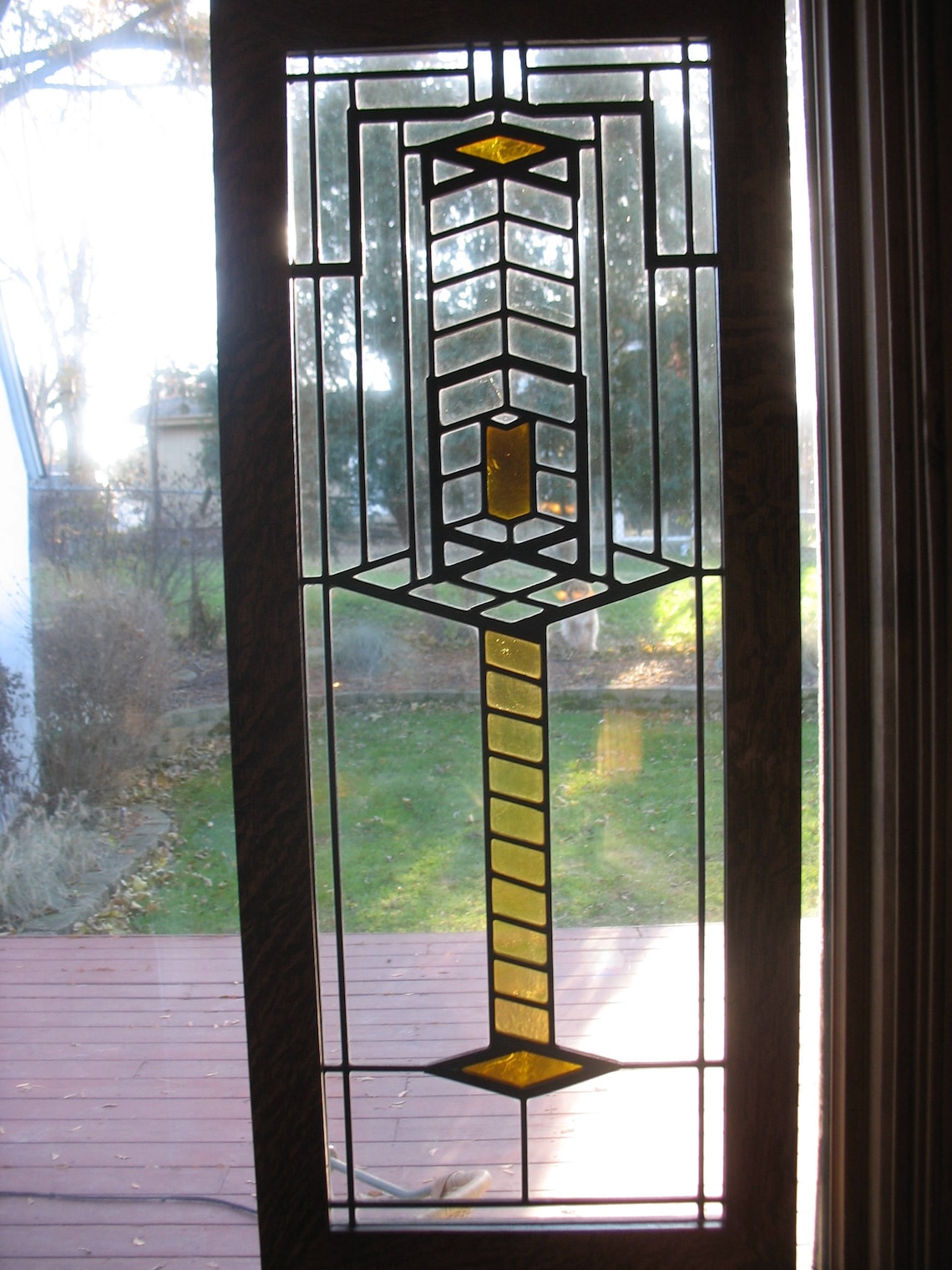 Prairie Style Stained Glass Window - Etsy
