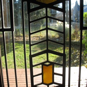 Prairie Style Stained Glass Window - Etsy