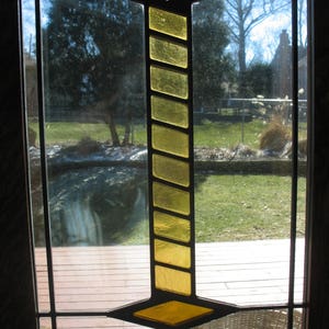 Prairie Style Stained Glass Window - Etsy
