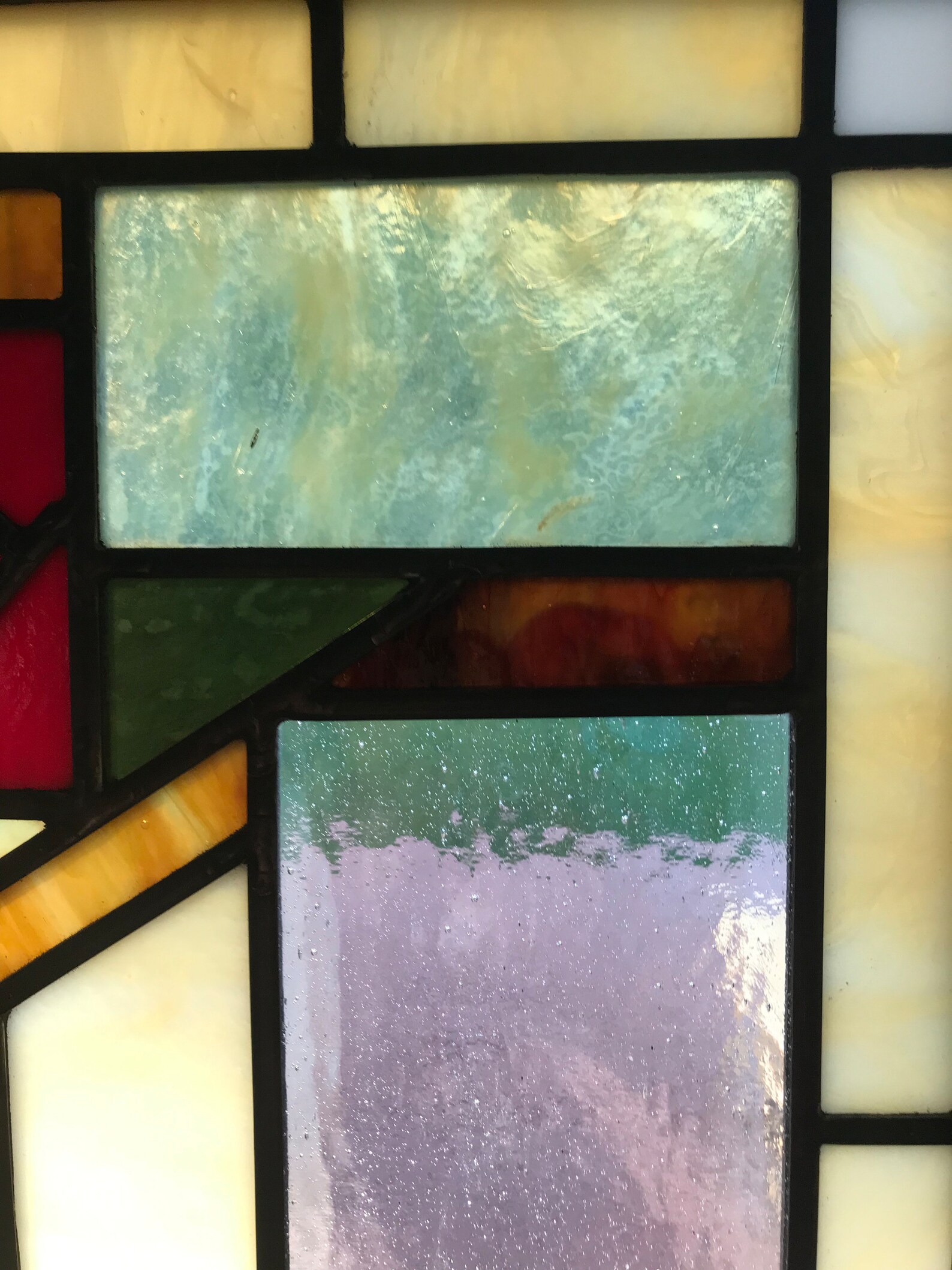 Craftsman/prairie Style Stained Glass Window - Etsy