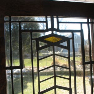 Prairie Style Stained Glass Window - Etsy