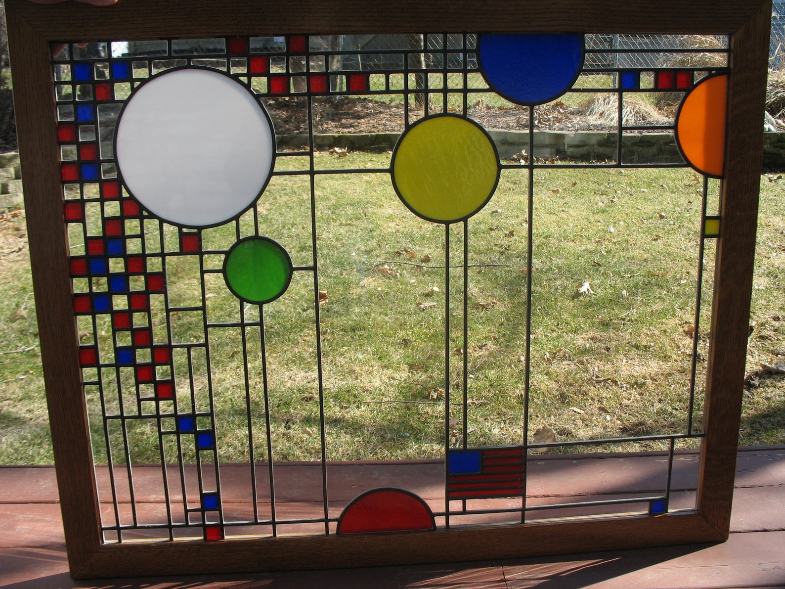 Prairie Style Stained Glass Window - Etsy