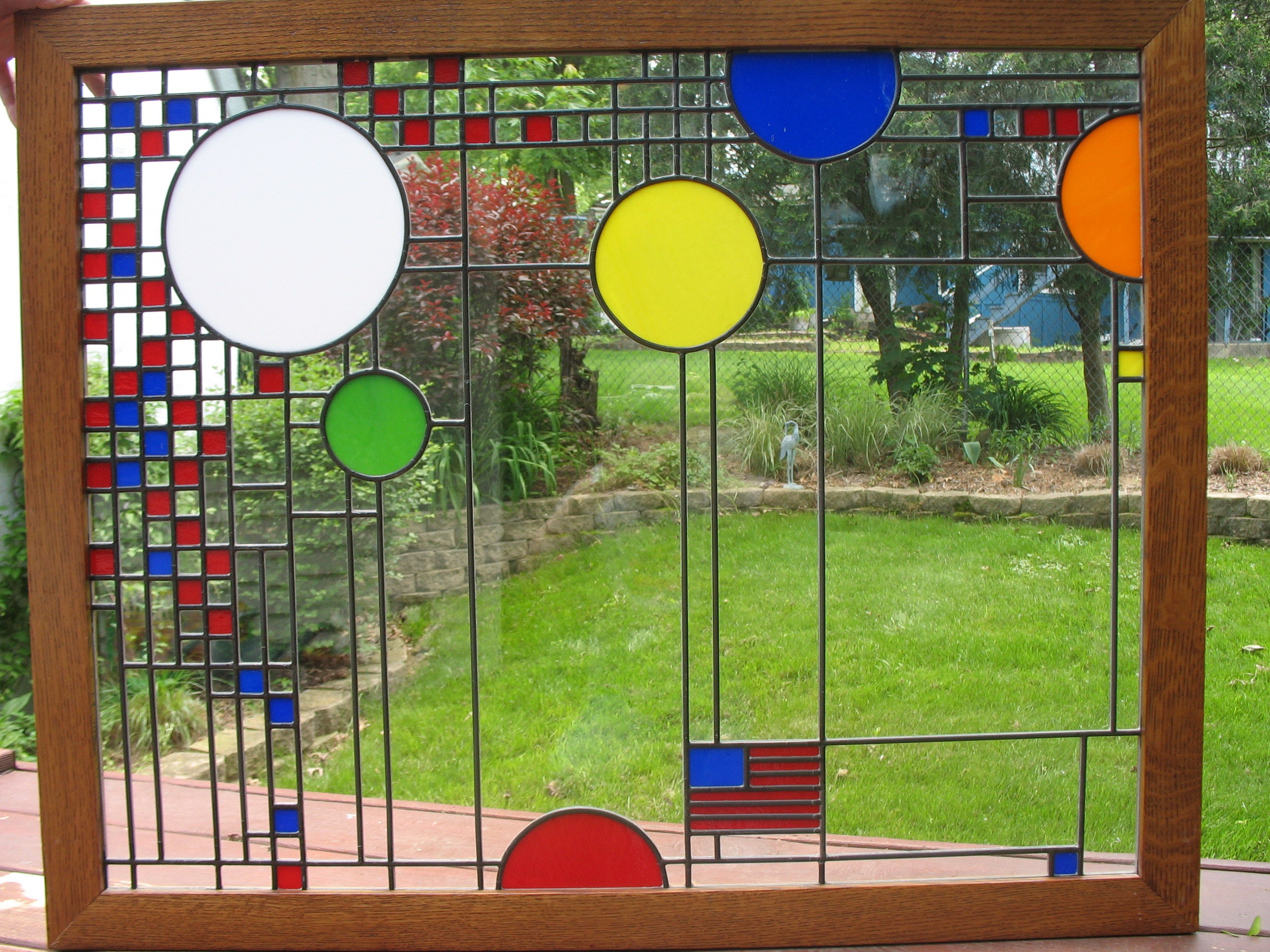 Prairie Style Stained Glass Window - Etsy