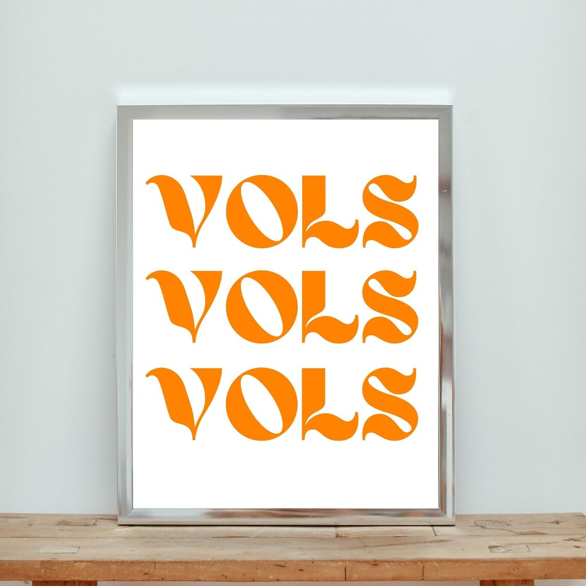 Printable Wall Art - VOLS University of Tennessee White Funky Font ...
